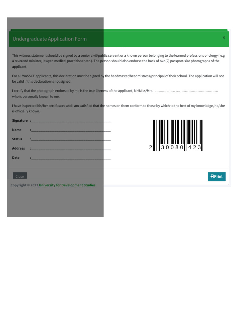 UCM Enterprise - Admissions Application | PDF