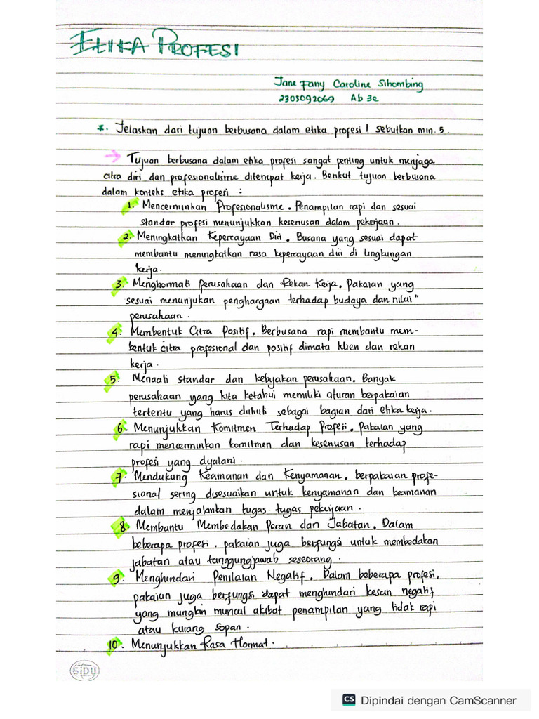 Etikaprofes 2305092069 Ab3e Etikaberbusana | PDF