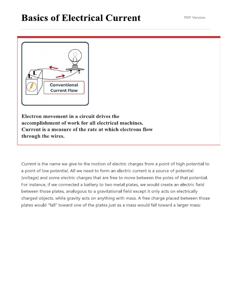 02 - Basic Eleectrical Direct Current Theory - Basic Electrical Current ...