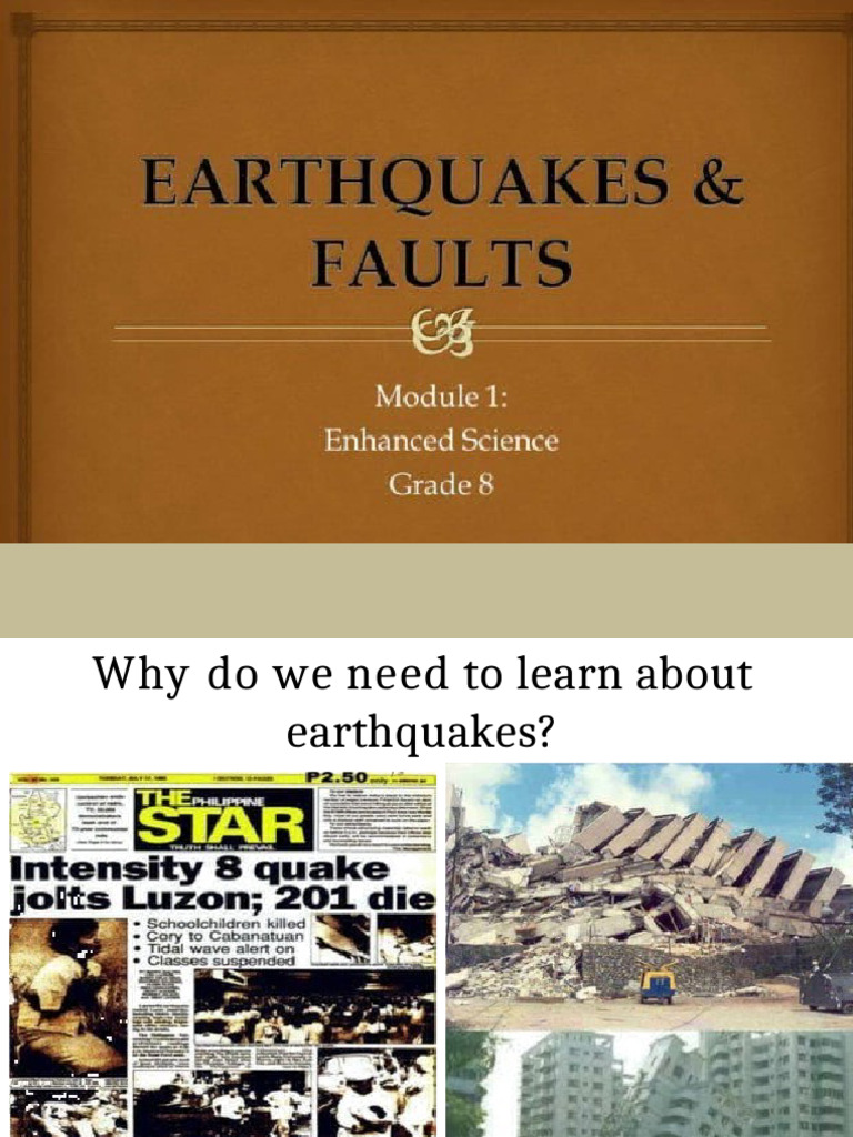 Earthquakes and Faults FINAL LESSON | PDF | Earthquakes | Fault (Geology)