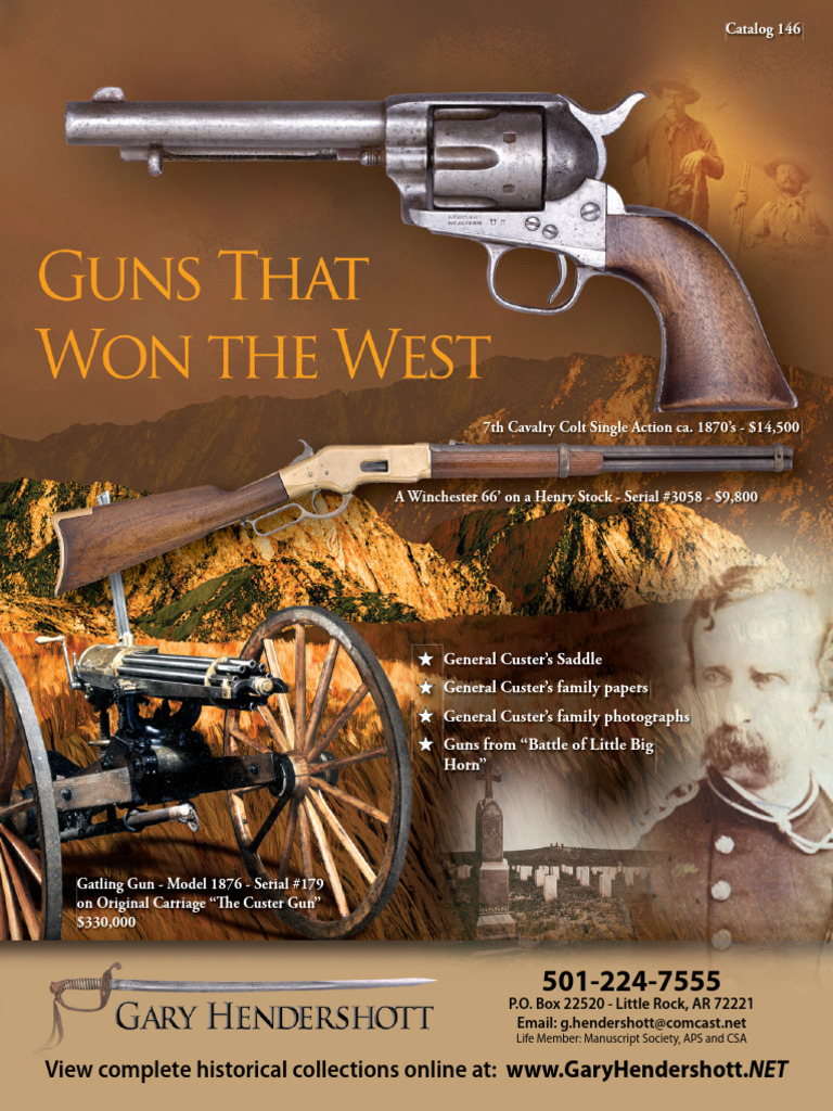 Custer's Historic Battle Weapons for Sale | PDF | Battle Of The Little ...