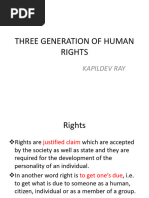 Three Generations of Human Rights1 | PDF | Human Rights | Rights