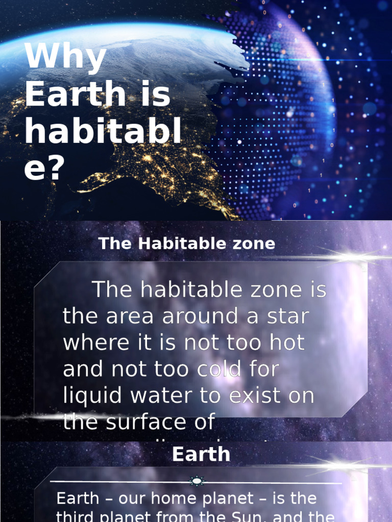 Why Earth Is Habitable | PDF | Science & Mathematics
