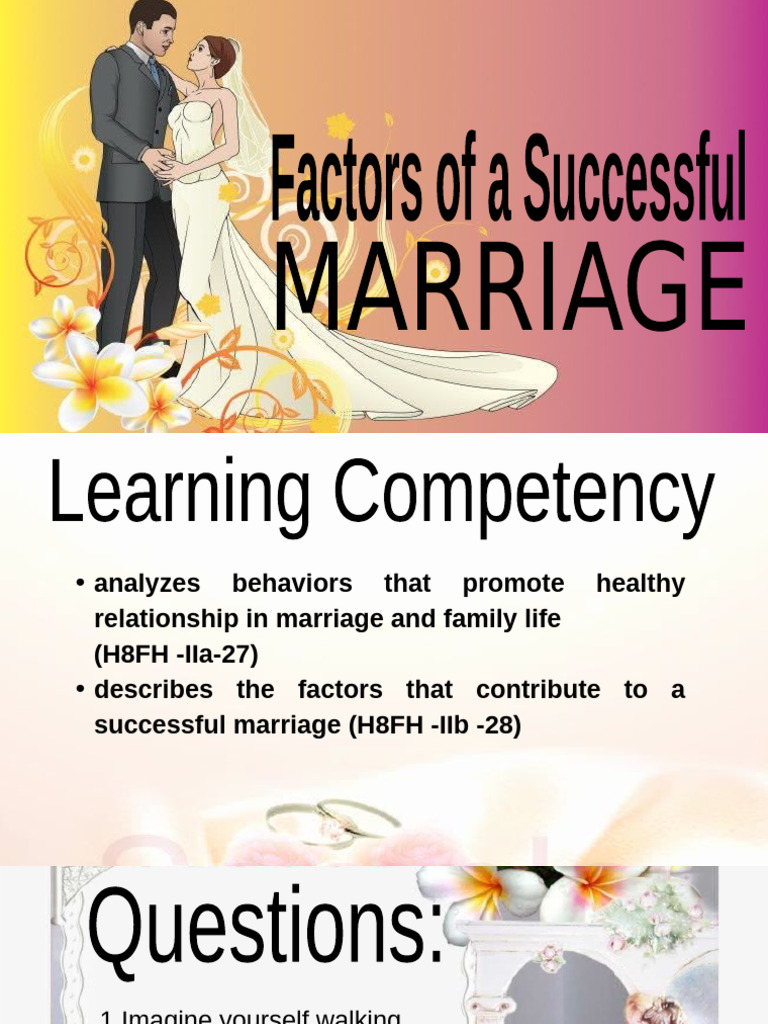 Healthy Marriage and Family Dynamics | PDF | Marriage | Courtship