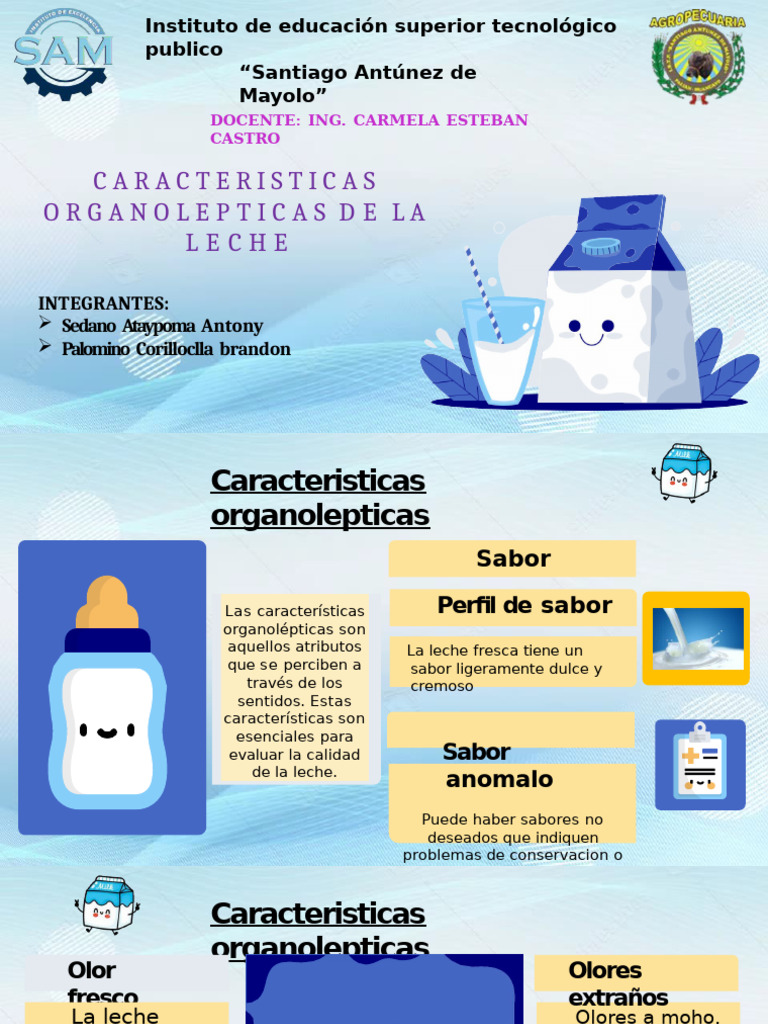 Caracteristicas de La Leche | PDF | Leche | Color