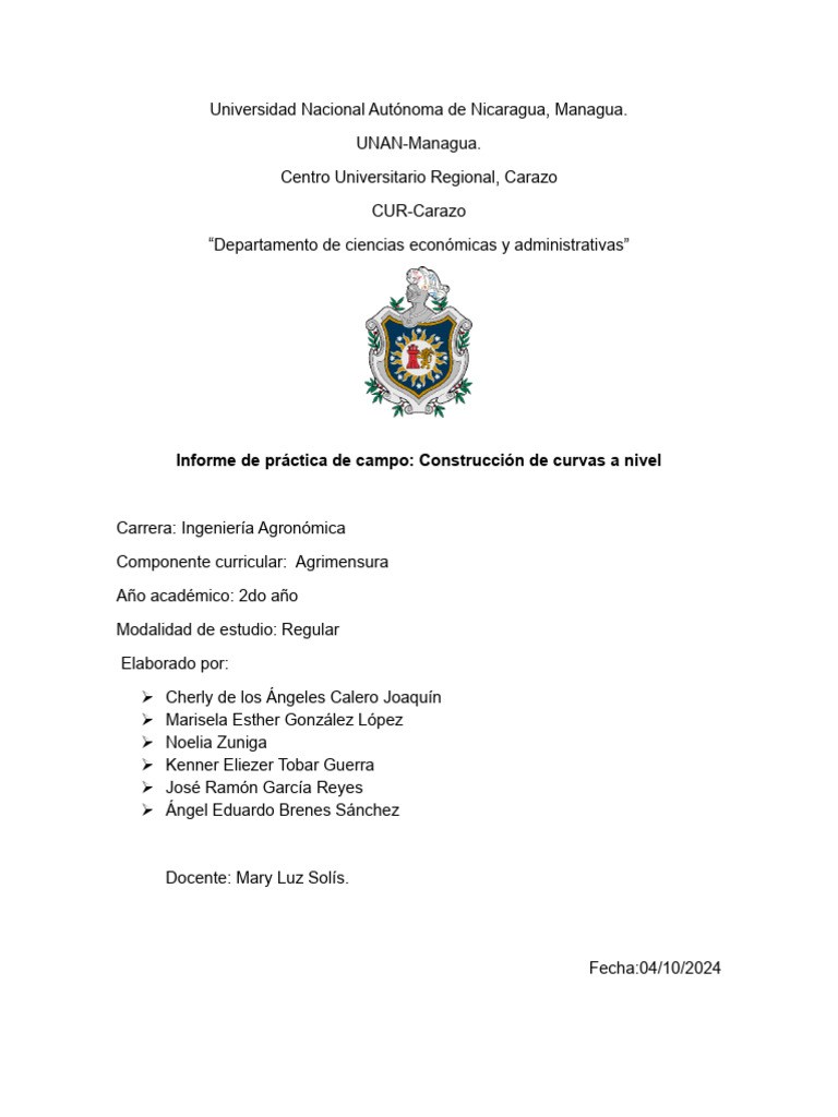 Informe de Practica Corregido | PDF | Herramientas