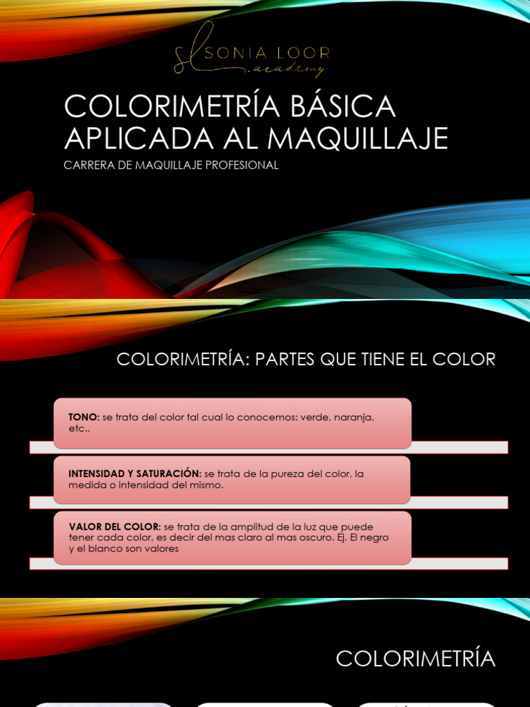 Colorimetría Básica Aplicada Al Maquillaje | PDF | Color | Productos ...