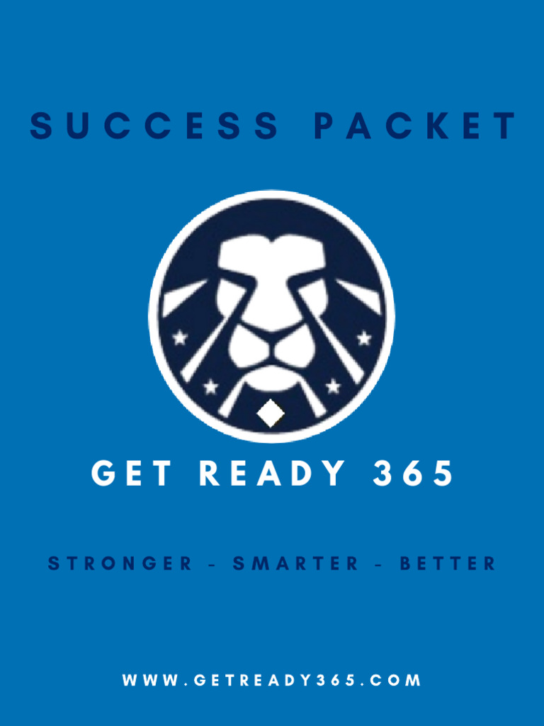 Get Ready 365 - Success Packet | PDF | Cognition