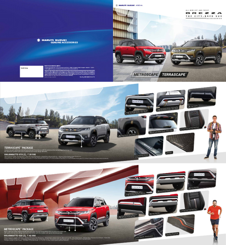 Brezza Accessories Brochure 23oct | PDF | Rear Wheel Drive Vehicles ...