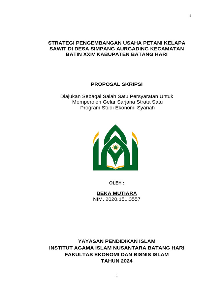Proposal Revisi Sempro | PDF | Bisnis
