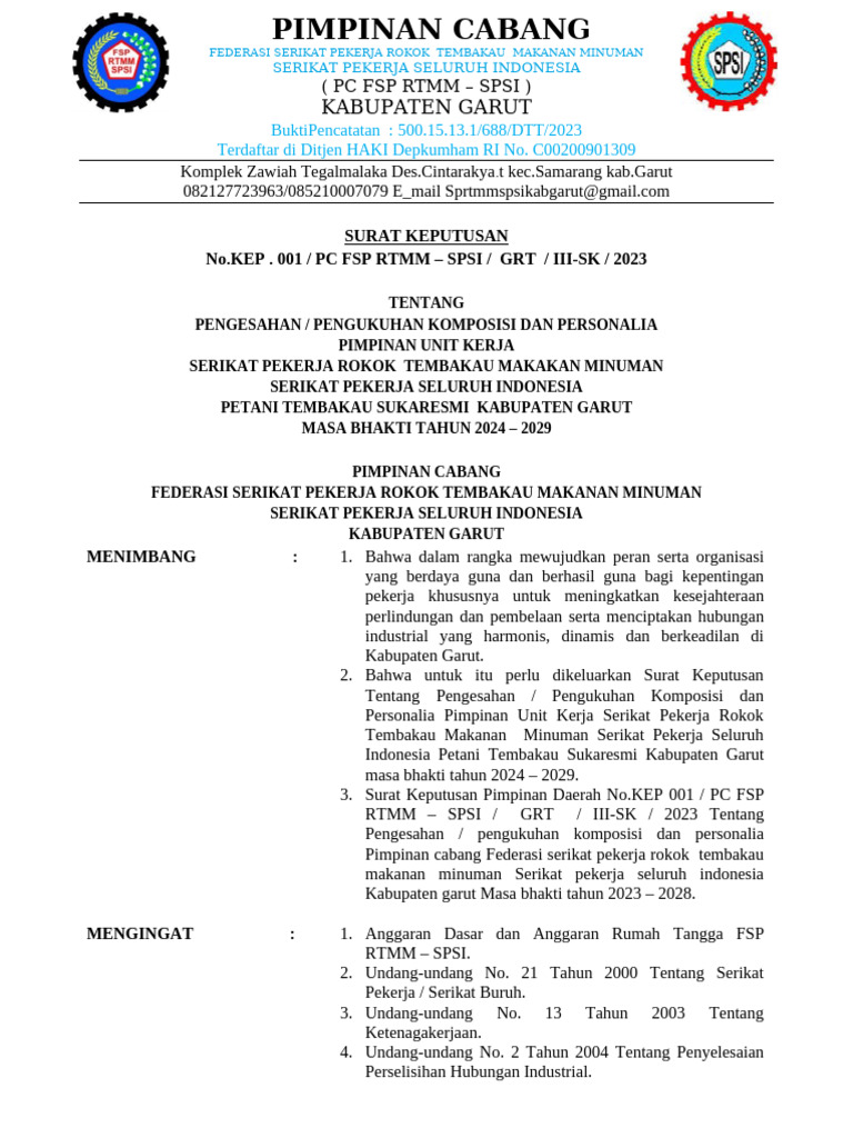 SK Puk Sukaresmi | PDF