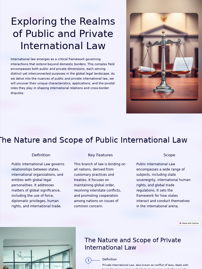 Exploring The Realms of Public and Private International Law | PDF | International Law ...