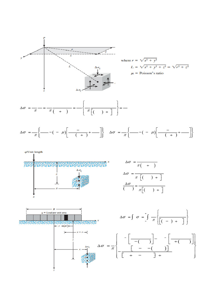 Computing Stress Increments Due To External Loads | PDF | Solid ...
