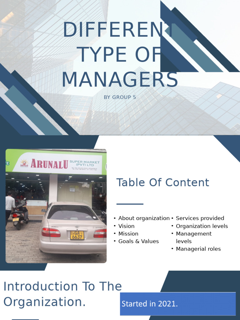 Different Type of Managers | PDF