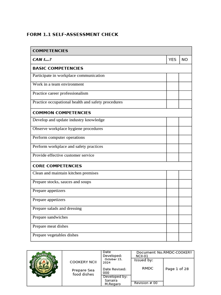 02 TNA Forms 1.1-1.4 | PDF