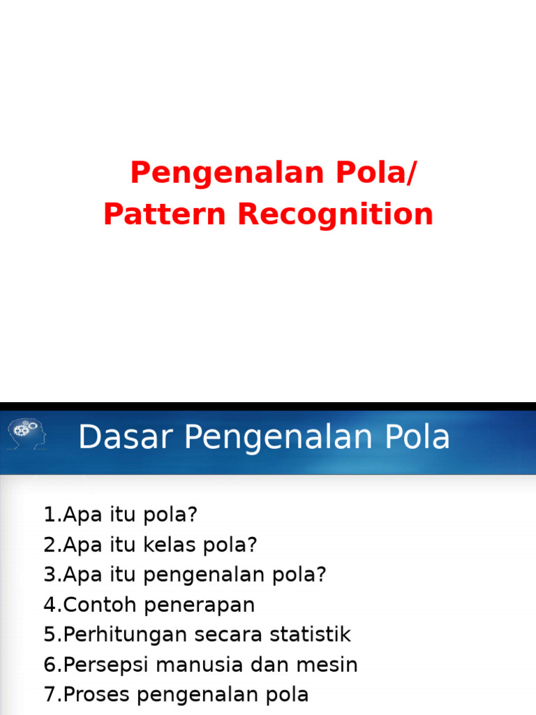Dasar Pengenalan Pola | PDF | Komputer