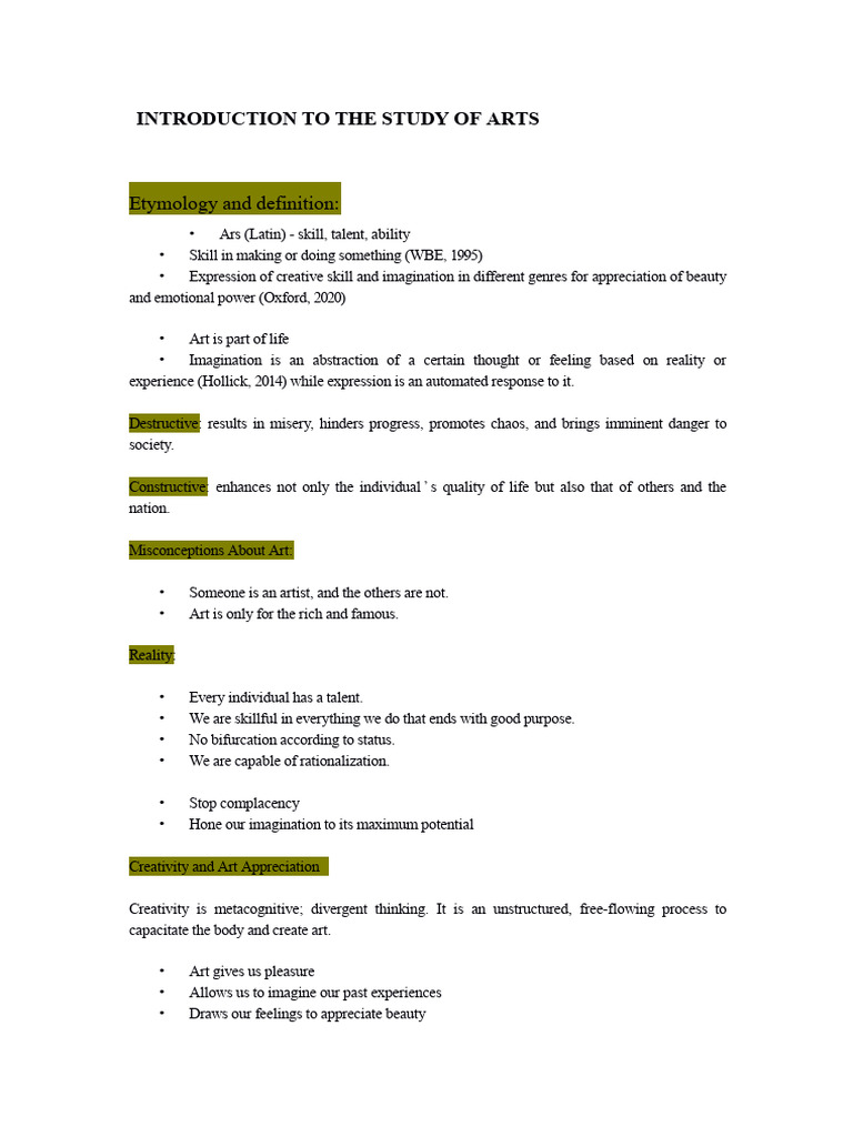 ART APP Midterms Reviewer | PDF | Composition (Visual Arts) | Shape