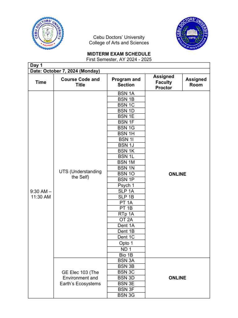 Midterm Exam (1st Sem AY 2024 - 2025) (REVISED) | PDF | Science