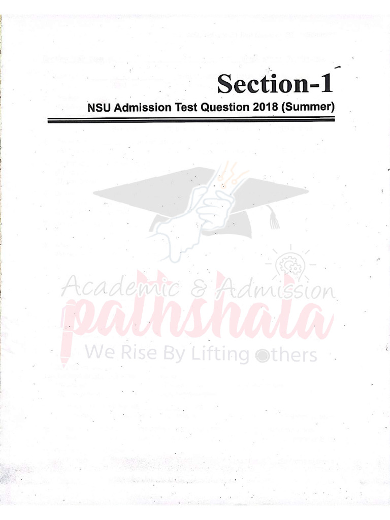 NSU 2018 (Summer) | PDF