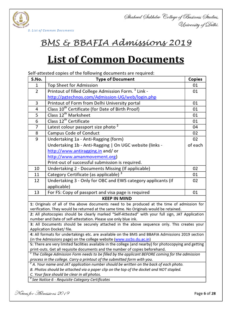 List of Common Documents | PDF | Government And Personhood