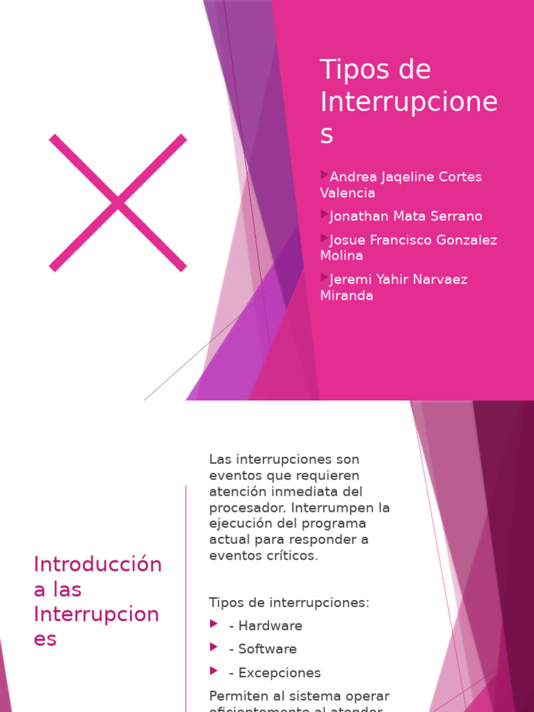 Interrupciones Quirurjicas | PDF | Hardware de la computadora | Programa de computadora