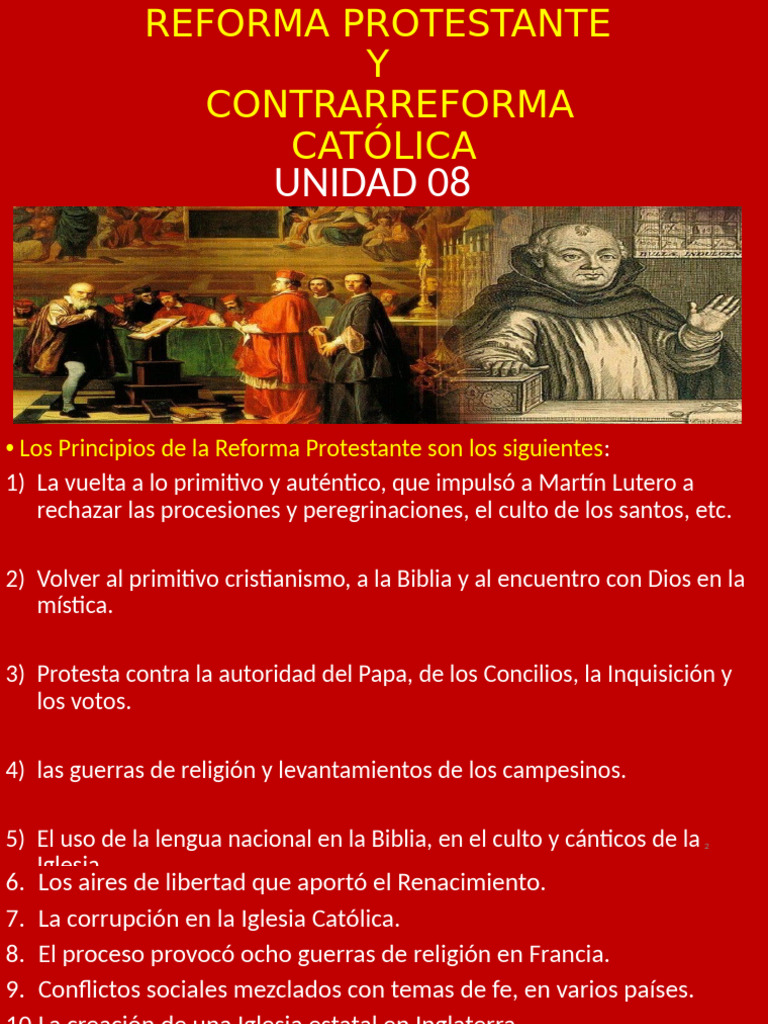 Reforma Protestante y Contrarreforma Católica | PDF | Purgatorio ...