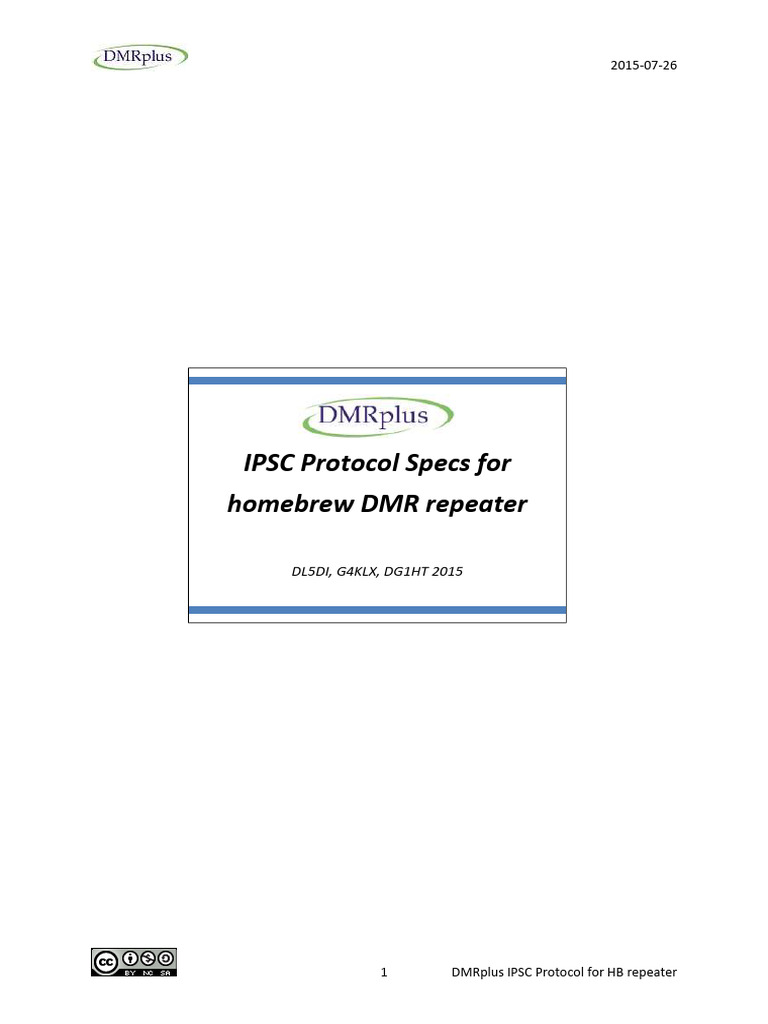 DMRplus IPSC Protocol For HB Repeater | PDF | Byte | Ascii