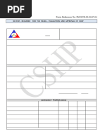 DOLE CSHP Form | PDF | Employment | Occupational Safety And Health