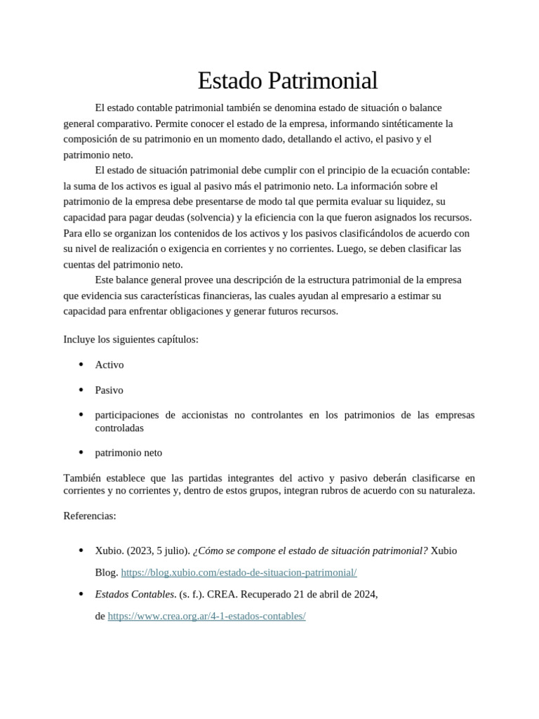 Qué es el Estado Patrimonial | PDF