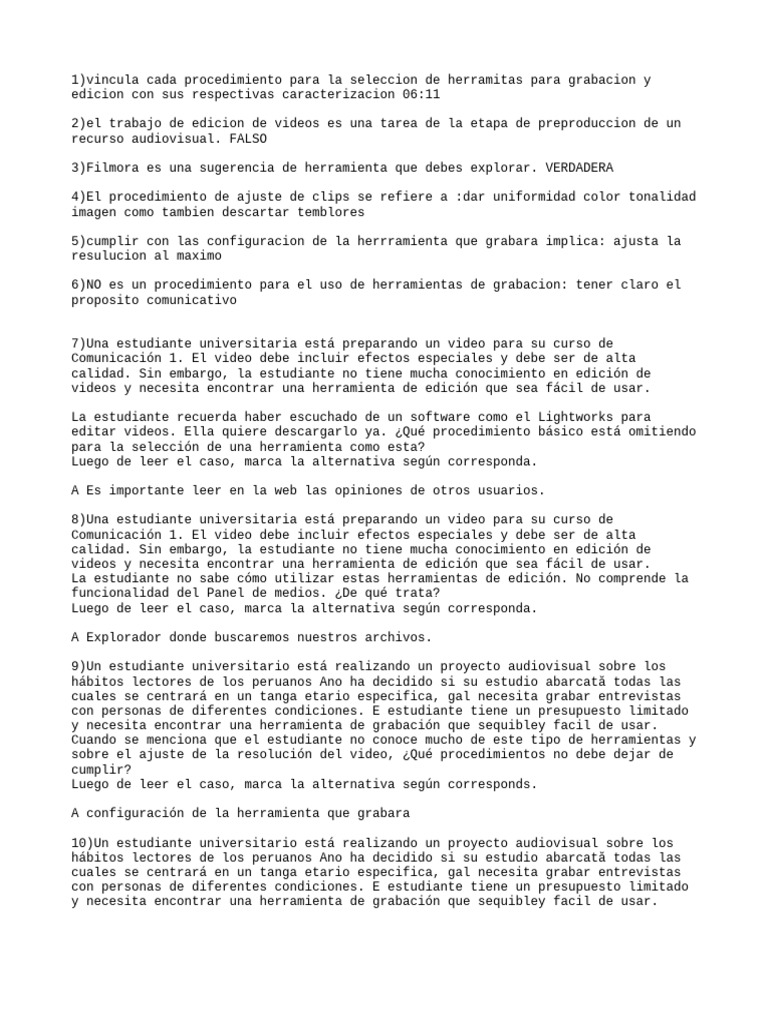 Preguntas Ef | PDF | Comunicación humana