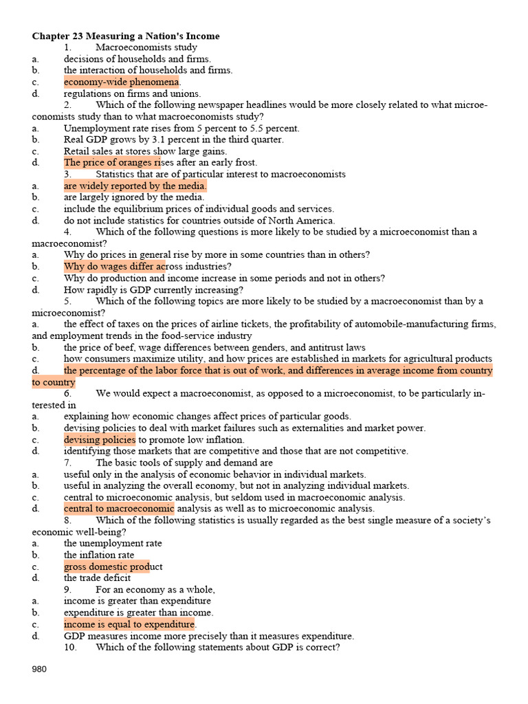 23 STS | PDF | Macroeconomics | Gross Domestic Product