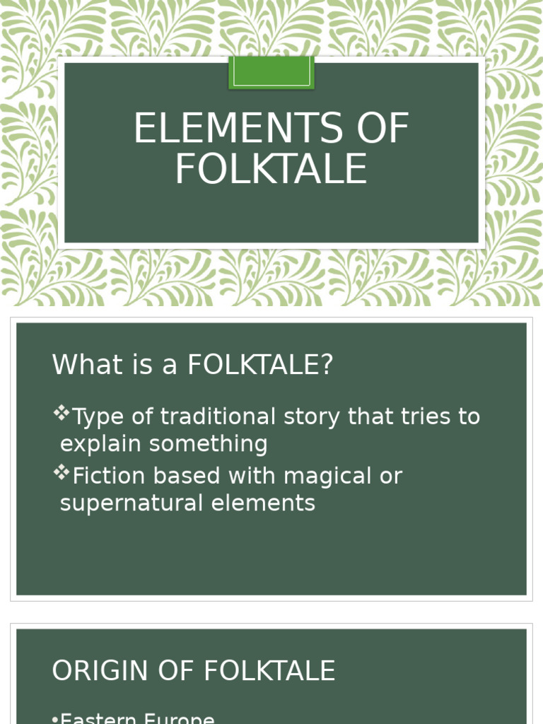Elements of Folktale | PDF | Philosophy | Classics