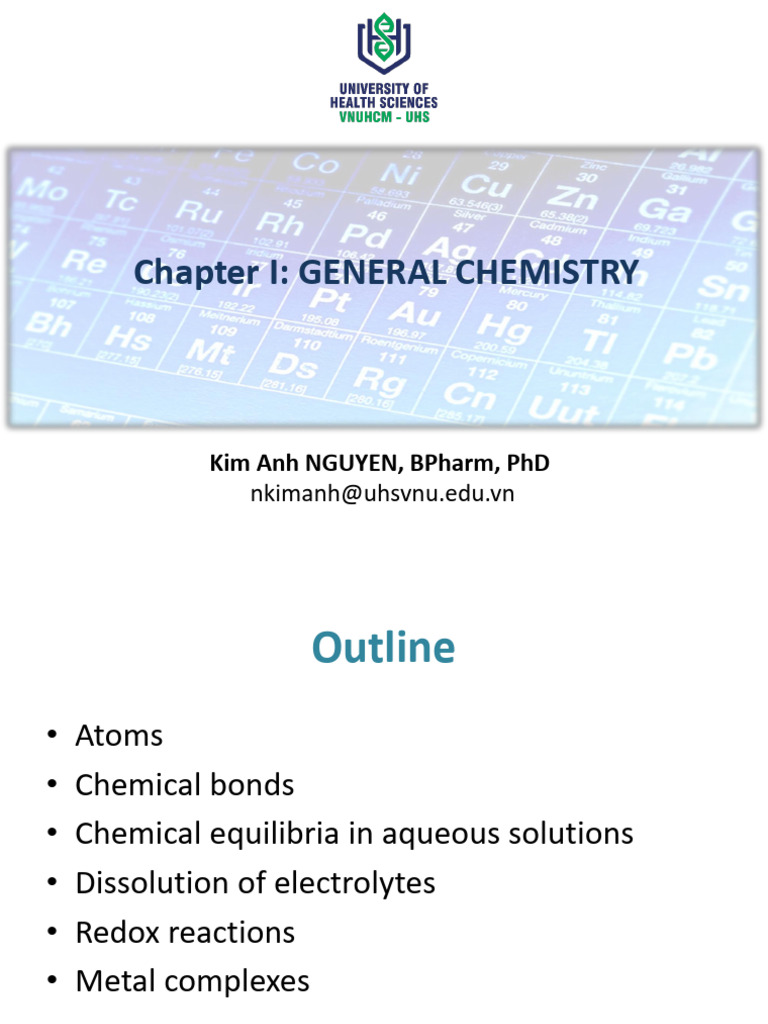 Nguyên Tử-Phân tử-LKHH-Bảng Tuần Hoàn NTHH-YHCT | PDF | Electron Configuration | Chemical Bond