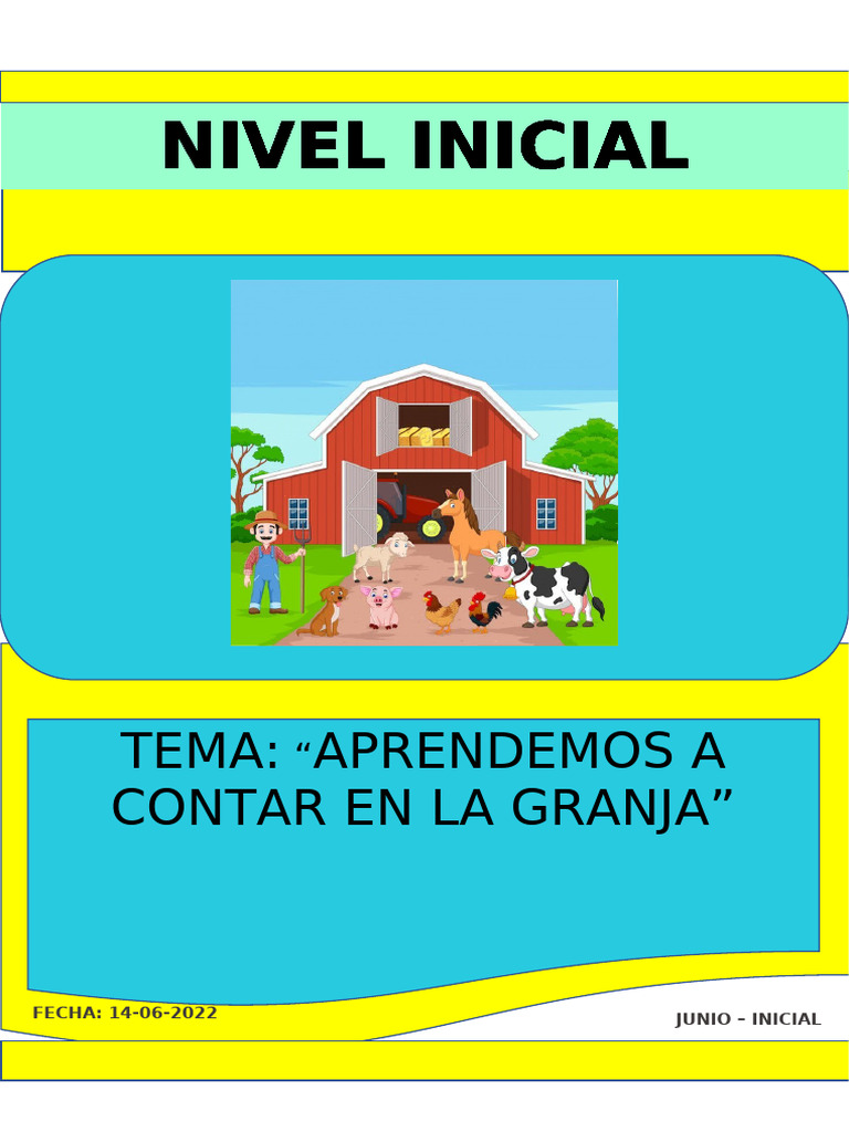 Contando Animales en la Granja | PDF | Evaluación | Aprendizaje
