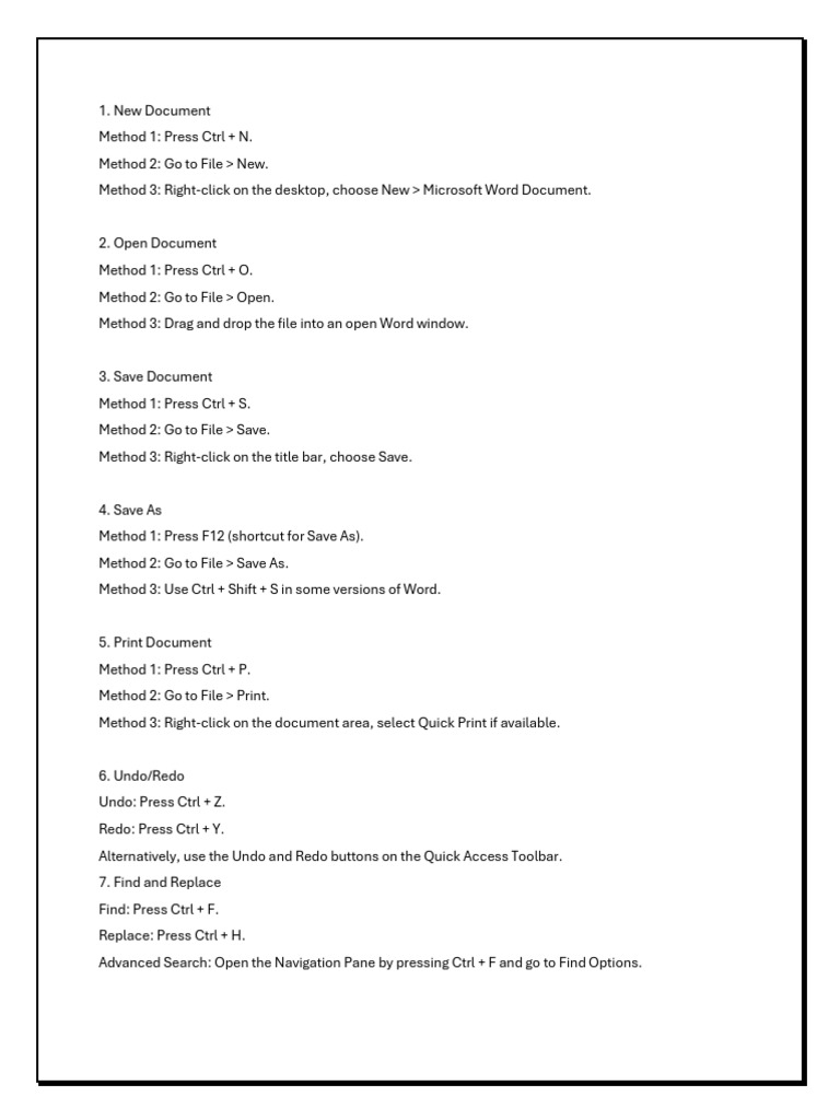 Word Processing | PDF | Microsoft Word | Window (Computing)