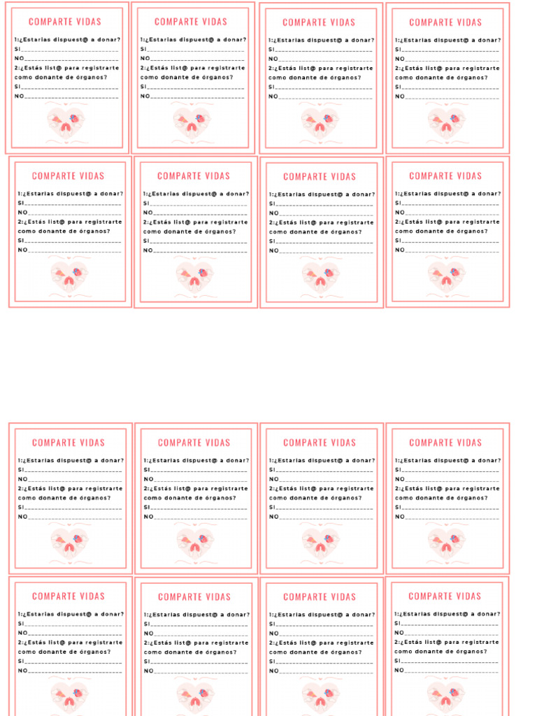 Tarjetitas para Imprimir | PDF