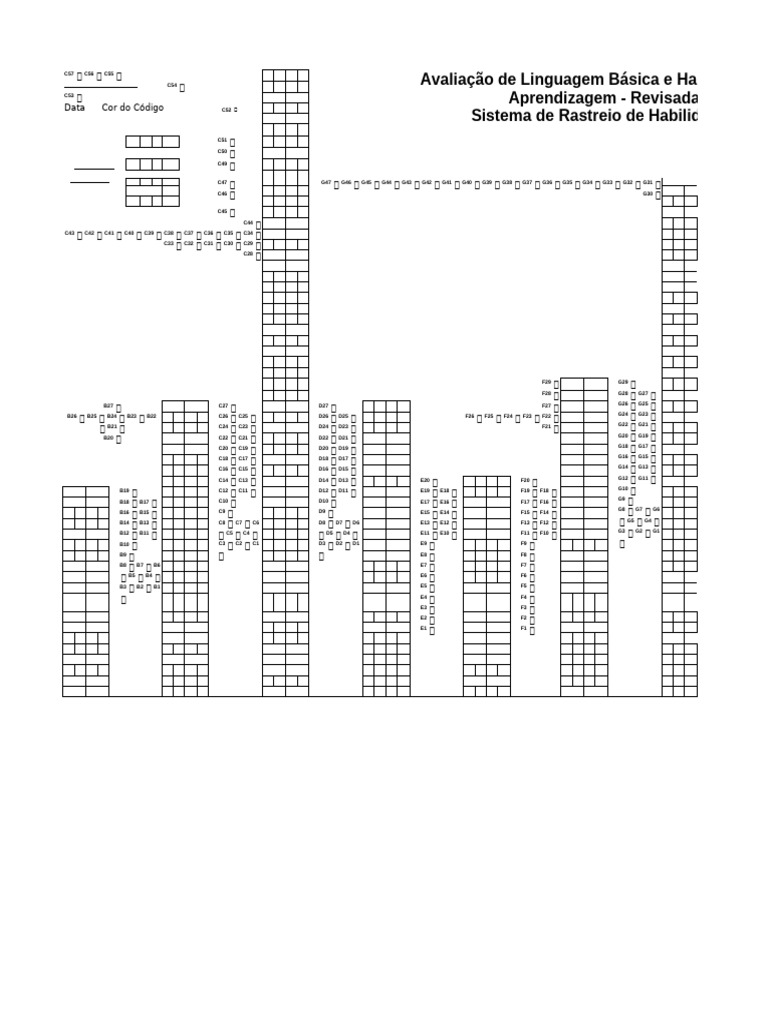Gráfico de Habilidades - Ablls-R A A I | PDF | Xadrez | Teoria do Xadrez