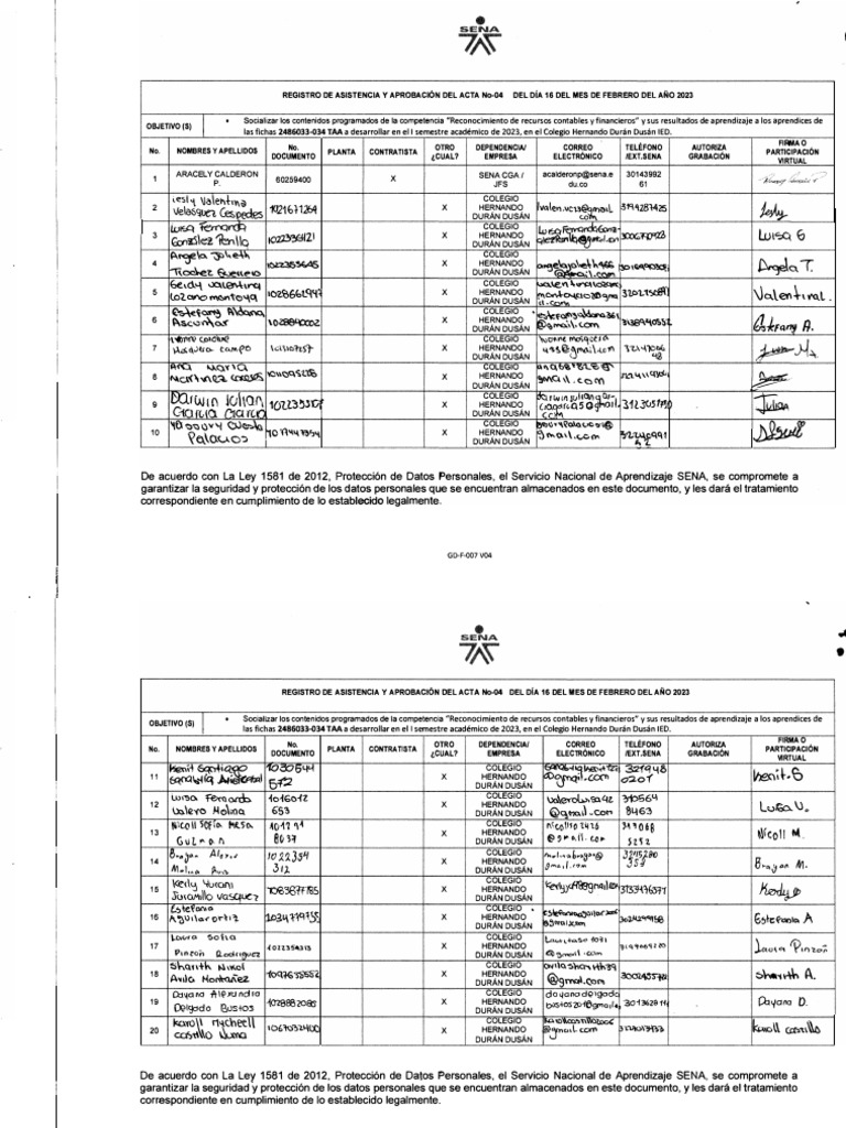 Acta 04 Inicio de Competencia Final | PDF