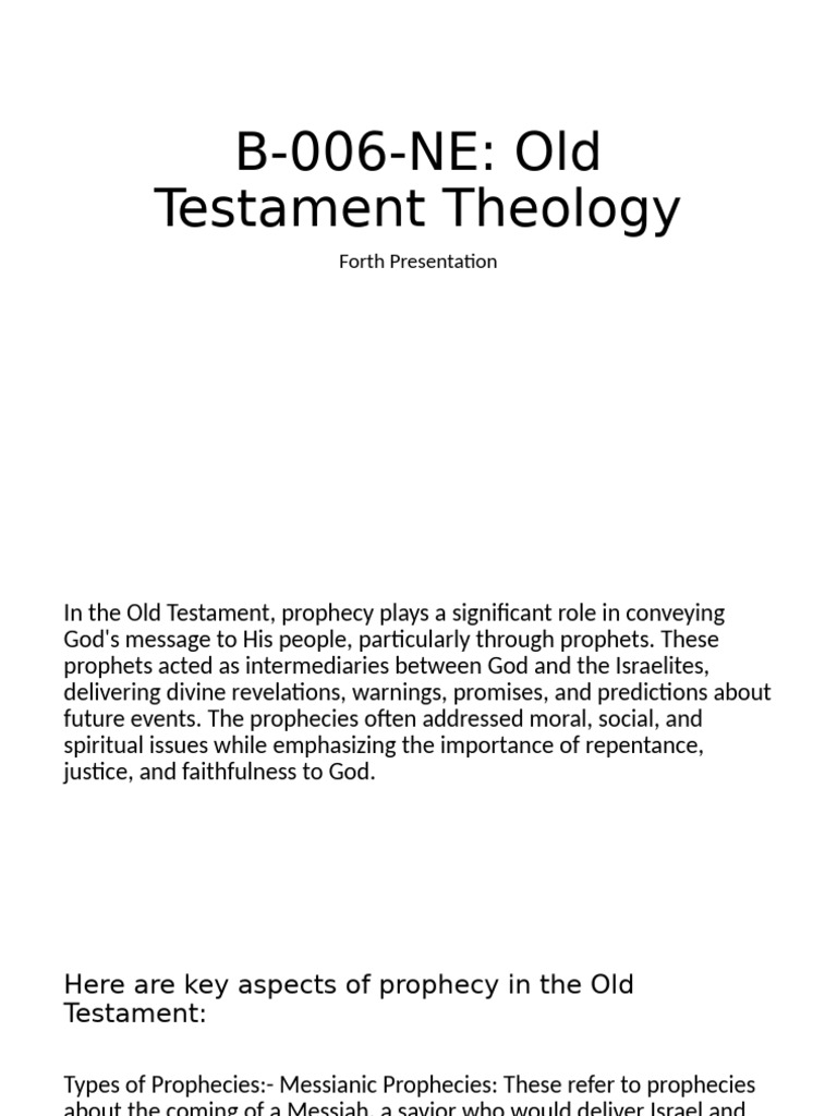 Old Testament Prophecy and Justice Insights | PDF | Nevi'im | Bible ...
