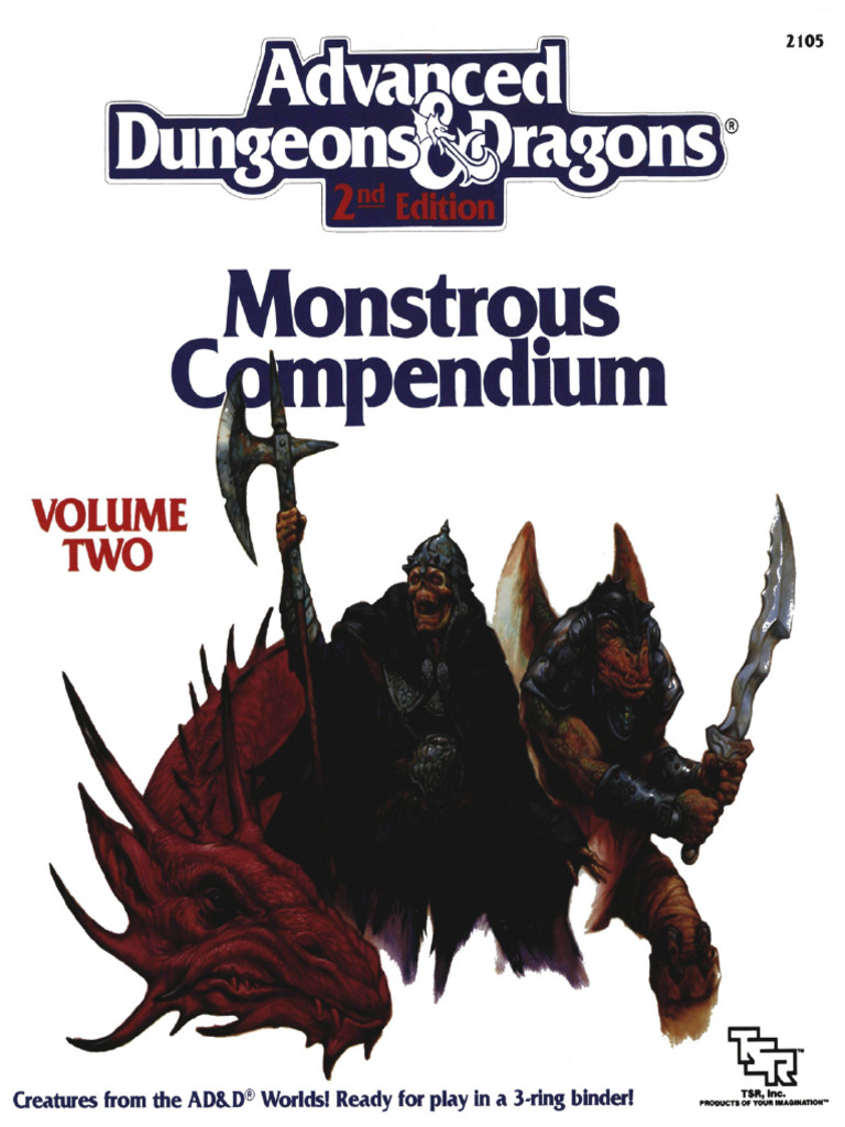 MC4 Monstrous Compendium Dragonlance Appendix (2e) | PDF | Bears | Tsr, Inc.