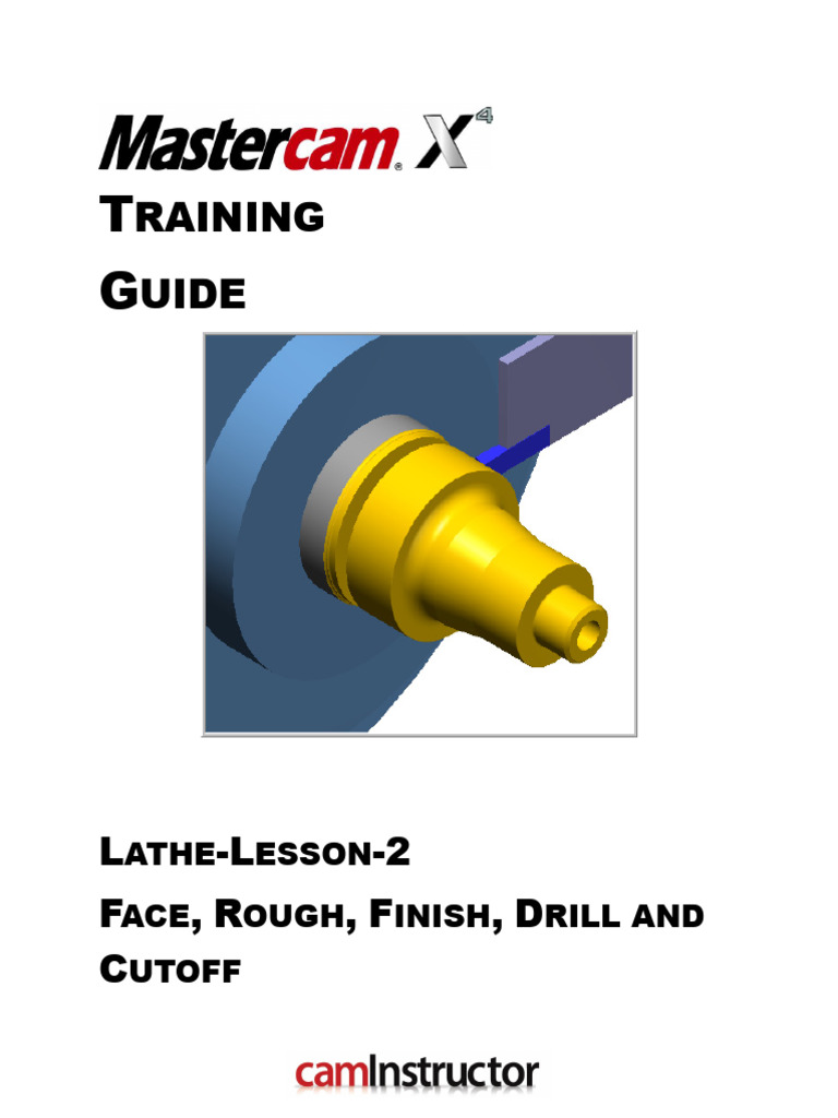 C. Mastercam - Lathe - Lesson | PDF | Machine Tool | Button (Computing)