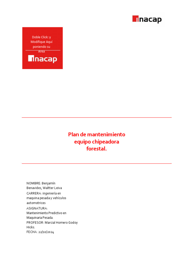 Mantenimiento de Chipeadoras Forestales | PDF | Rodamiento (Mecánico ...