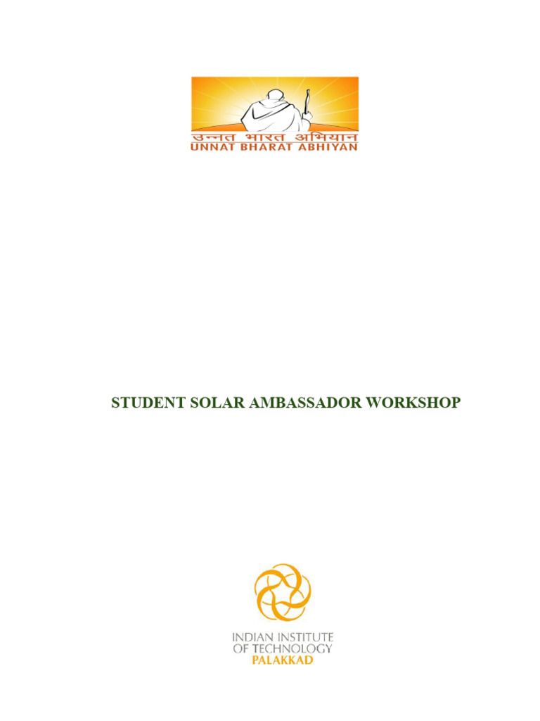 Student Solar Ambassador Workshop | PDF | Art