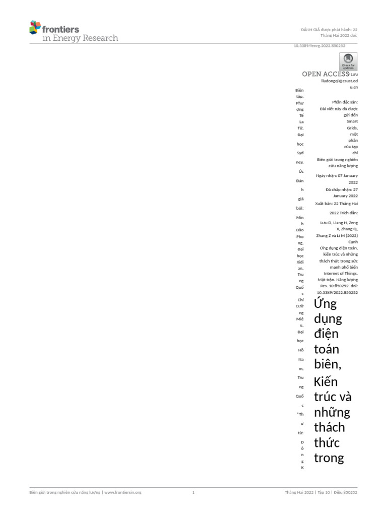 Edge Computing Application, Architecture, and Challenges in Ubiquitous Power Internet of Things ...