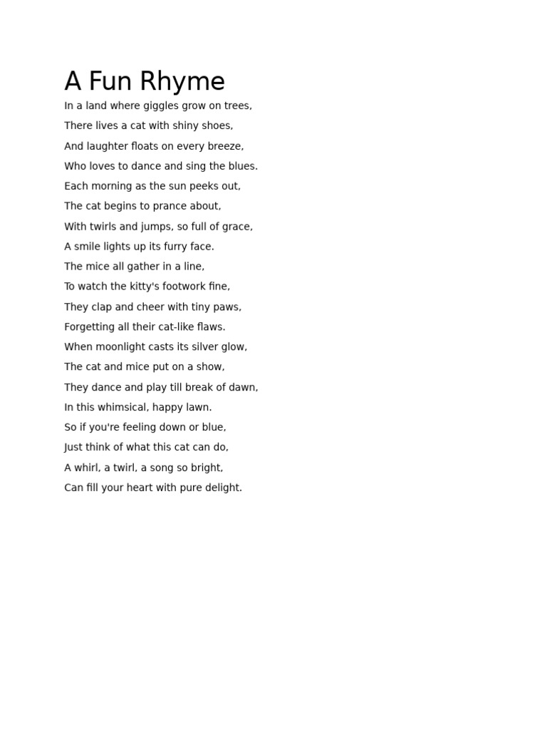 Rhyme | PDF
