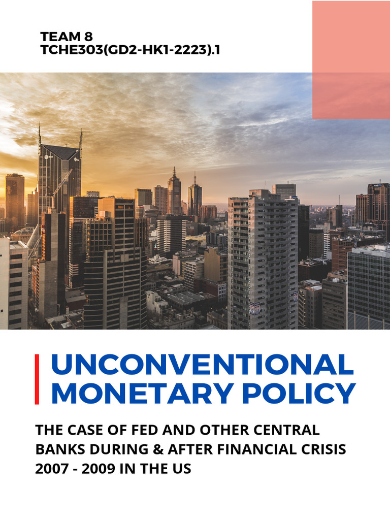 Unconventional Monetary Policy Analysis | PDF | Quantitative Easing ...