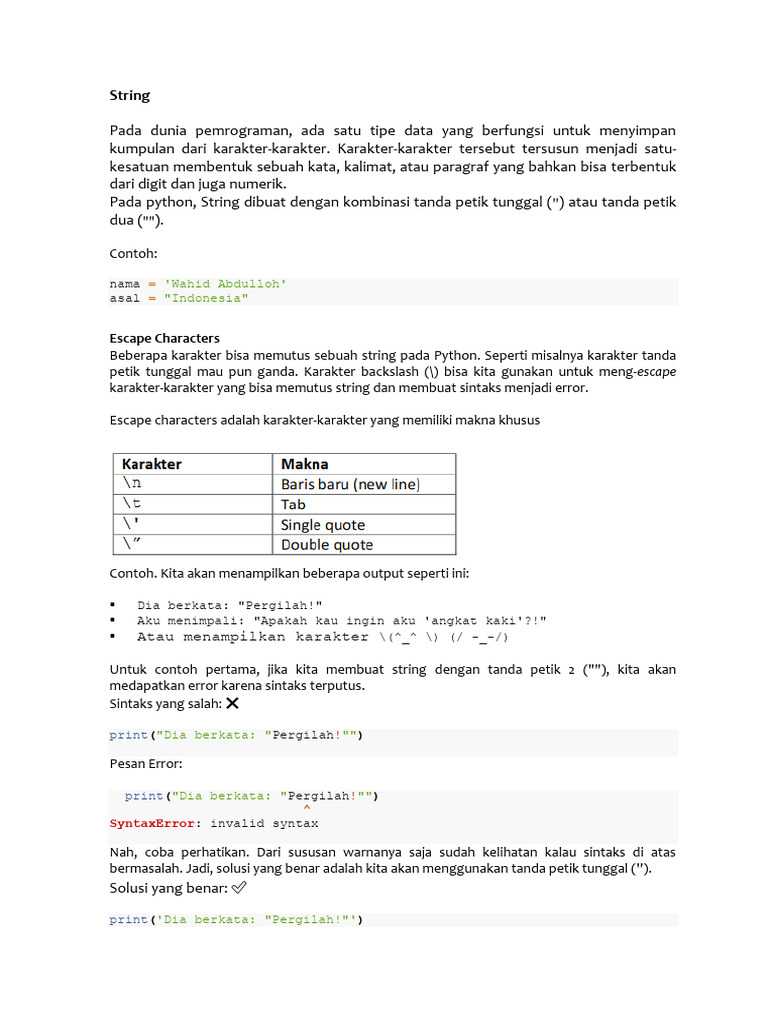 STRING | PDF | Komputer