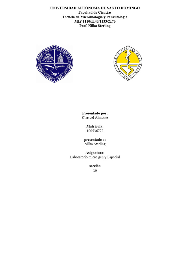 PRACTICA NO.2 Lab Micro Gen | PDF | Microbiología | Microscopía