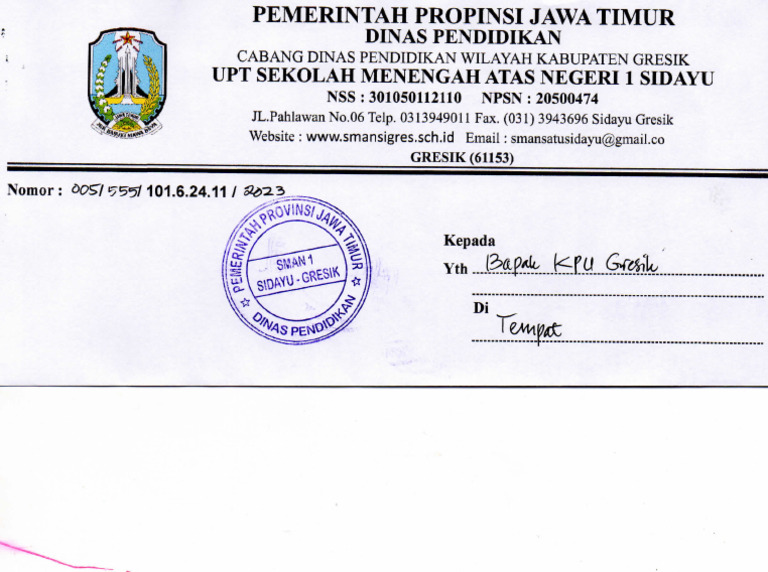 Amplop Undangan Kpu | PDF