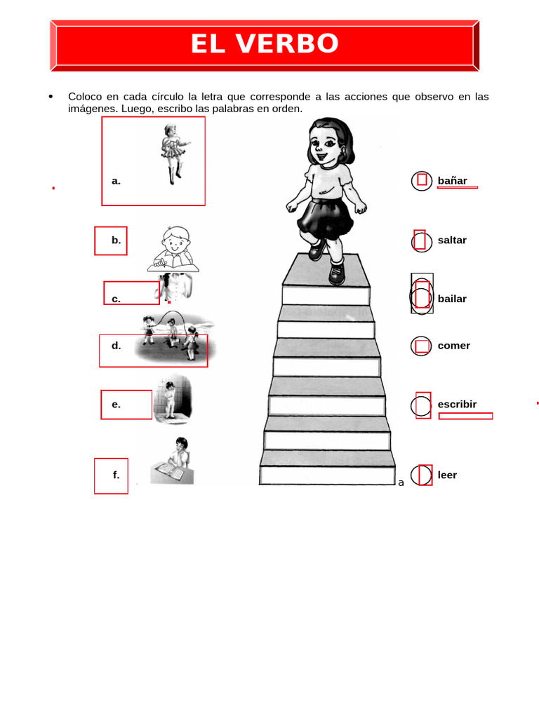 Actividades de verbos para primer grado | PDF